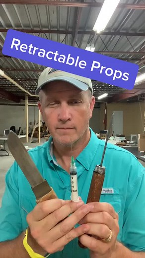 Retractable Stunt Props! #movieprops #props #WelcomeWeek #theater