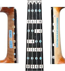 Fantastic Finger Guide for Violas | Stringed Musical Instruments | Fingerboard and Fretboard Stickers for Learning All Notes | Kids/Adult Beginner Viola Finger Guide |15.5" Size