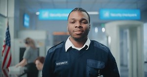 Airport Security Checkpoint Portrait African American Stock Footage Video (100% Royalty-free) 3738994049 | Shutterstock