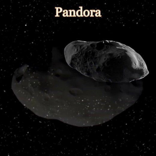 Shepherd Moons of Saturn: Pandora & Prometheus #shorts #space