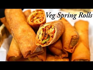 CRISPY VEGETABLE SPRING ROLLS With A SPECIAL INGREDIENT (RESTAURANT STYLE)