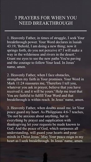 3 Powerful Prayers for Breakthrough | Speak This Over Your Life Today 🙏🔥