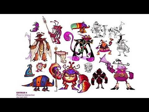 Rayman 4 concept art and screenshots