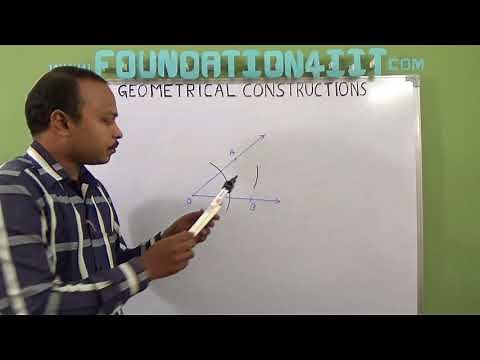 How to bisect a given angle