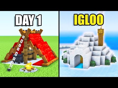 5+ DAY 1 Survival Houses in Minecraft!