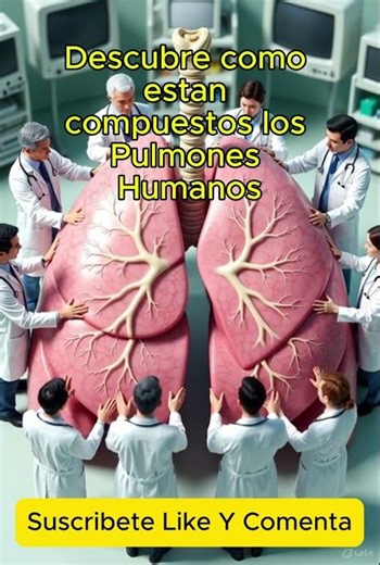 Descubre como estan compuestos los Pulmones Humano #medicosespecialistas #anatomia #estudiantes