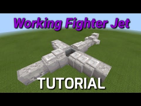 Working Fighter Jet in Minecraft Tutorial (Command block) No mod or addon