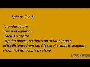 sphere || 3-D geometry|| examples