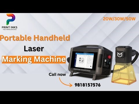 PVC Pipe Laser Marking With Portable Handheld Laser Marking Machine