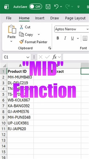 How to Extract the Text from any Cell Values in Excel