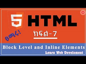 HTML Course || Part -7 || Block and Inline Elements || web development #html #webdevelopement