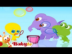 Splashing in the tub with Ellie, Frogy & Ducky 😉 🐸 | Bath Tubbies | Full episode @BabyTV - Videos For Kids