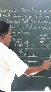 Projection of solids/ Triangular Prism/ Engineering Drawing