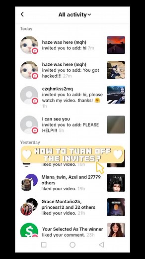 Dunno how to turn off the invites? Here's the simple tutorial 🙌🥰 #invited #tutorial