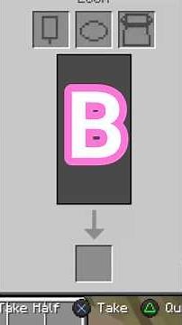 Letter B Banner- Minecraft Tutorial