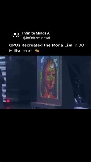 Artificial Intelligence (AI) • Tech • Business on Instagram: "Back at the NVision ‘08 conference, MythBusters pulled off one of the craziest tech demos ever 🤯 On stage at NVision, Jamie Hyneman and Adam Savage used two robots and thousands of paintballs to recreate the Mona Lisa in real time — all to show the insane difference between a CPU and a GPU. One robot fired shots one-by-one (like a CPU). The other blasted hundreds of paintballs at once (like a GPU). The result? A perfect, full-color M