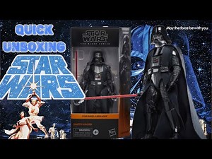 Star Wars: A New Hope Darth Vader BlackSeries Action Figure Quick Unboxing Review