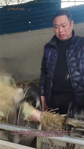 How to Make a Broom with a Machine! | DIY Bamboo Broom Factory