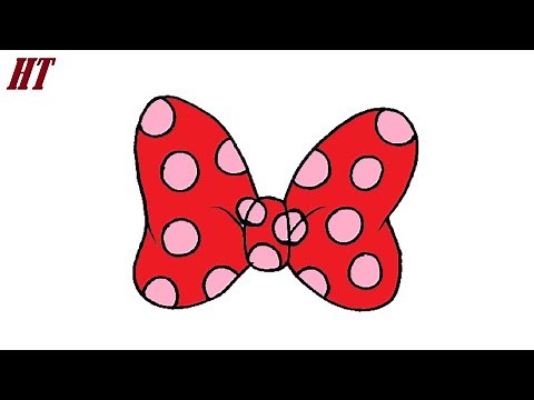 How to Draw a Minnie Mouse Bow