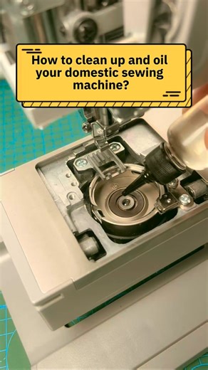 ABC SEWING on Instagram: "How to clean and oil your sewing machine? #sewing #sewingblogger #sewsewsew #howto #sewingtutorial"