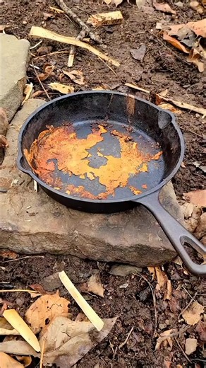 7.8K views · 124 reactions | How I clean my cast iron at camp  #camping #castiron #bushcraft #selfreliance #outdoors #survival | Bushcraft Life | Facebook