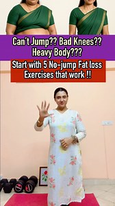 5 fat melting moves for them who can’t jump or run , suffering from bad knees but want to lose weight and burn 🔥 fat. #workoutsforwomen #yogainspiration #fatburning #weightlosstips #homeworkout #bellyfatworkout #bellyfat #yogapractice #exercise #fitness #fatlossjourney #fatloss #loseweight #weightloss #momlife #fitmom #livefitwithtanu | Tanusree Srcd