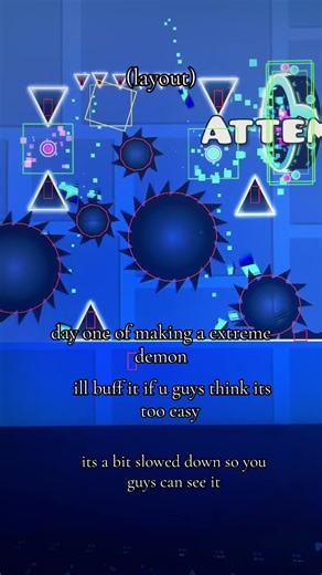 Creating an Extreme Demon in Geometry Dash