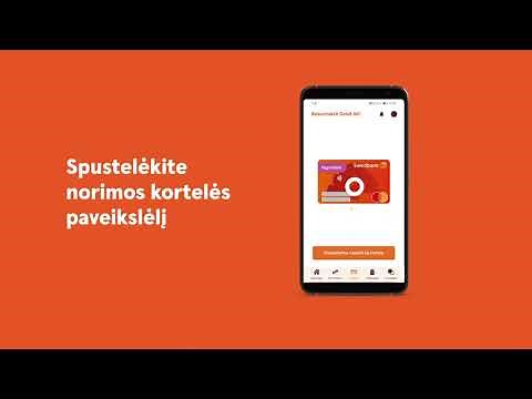 Kaip keisti mokėjimo kortelės limitus mobiliojoje programėlėje?