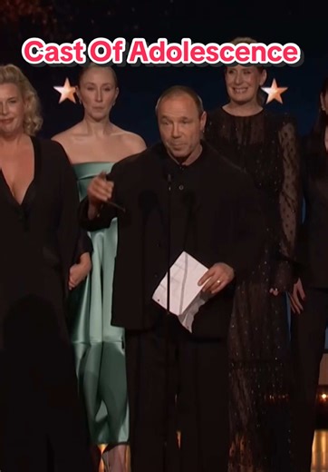 The Cast Of Adolescence accepts their #CriticsChoiceAward for Best Limited Series! 🏆 #CriticsChoiceAwards #adolescence #stephengraham
