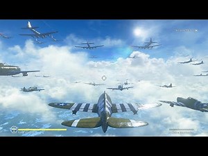 4K MAX SETTINGS REALISM Battle of the Bulge + AIR BATTLES - Call of Duty: WWII 4K Graphics (COD WW2)