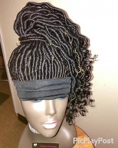 1.6K views · 50 reactions | Faux Loc Headband Wigs $70 Black (sold) #headbandwigs #Headbandwig #bussitchallenge #fauxlocs #braids #wigs #keepingitcutebraiding #keepingitcute #braider #LadyE * I do not own the rights to this music * | Keeping It CUTE Braiding LLC | Facebook