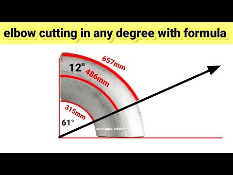 Calculation and fabrication of pipe elbow cutting in any degree