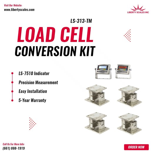 Liberty Scales on Instagram: "🏗️ Transform Your Operations with Liberty LS-313-TM Load Cell Conversion Kit! 🔗 Product URL: https://libertyscales.com/collections/tank-mounts/products/ls-313tm-load-cell-conversion-kit-weigh-module-for-scale-tank-hoppers-140k-lbs Revolutionize your weighing systems with the Liberty LS-313-TM Load Cell Conversion Kit, perfect for scale tanks and hoppers! Ensure precision, reliability, and efficiency in every measurement. Key Benefits: 📟 Indicator Included: LS-751