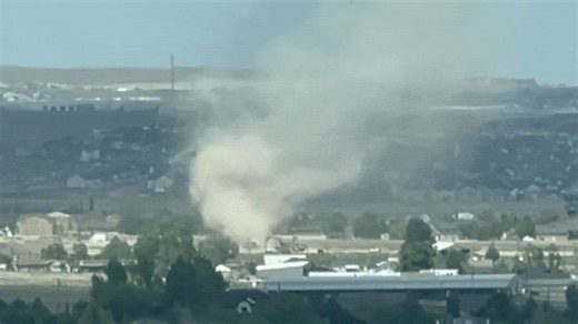 Dust Devil Swirls Up in Salt Lake City Suburb