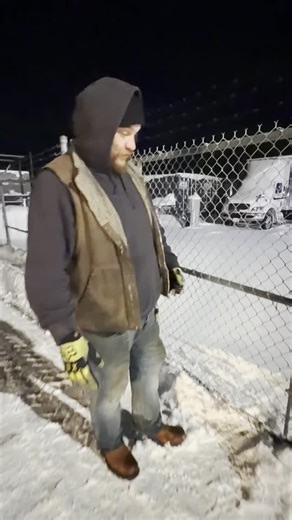 Brian Denena on Instagram: "Snow’s easy. Frozen fuel caps and fence locks are the real enemies.💪🏽❄️💪🏽❄️ @reagssie @ggvaughanrh #bluecollar #snowremoval #snowplowing"