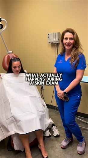 What to expect during your annual skin exam (aka skin cancer screening)🔬 We recommend a full-body skin exam once a year — even if nothing looks “off.” These checks help us catch changes early, when they’re most treatable. What helps us most 👇🏽 • No makeup or nail polish (if possible) • Hair worn loose • Let us know about any new, changing, or concerning spots What we don’t care about 👇🏻 • Razor bumps, body acne, or stretch marks • “I should’ve shaved” thoughts • How you look Think of it as 