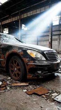 ASMR Fixing an Abandoned Mercedes S550