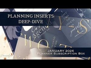 Planning Inserts Deep-Dive | January 2026 Planner Subscription from Jane's Agenda