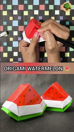 Water Melon Paper Craft Ideas | 3D Origami