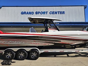 Beautiful 32 foot Sunsation CCX Center Console with twin Mercury 400 engines - stunning condition!