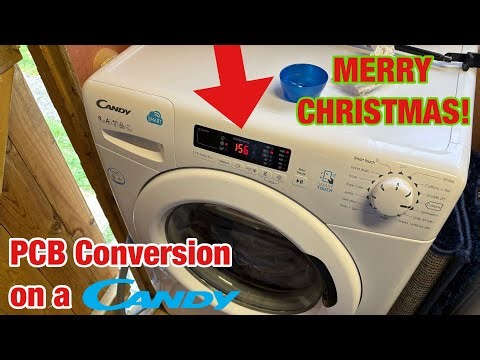 Candy Smart CS1482DE washing machine || Converting the PCB to a candy CVS1492D3