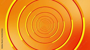 Circle seamless looped rotating tunnel moving forward in motion speed. 3D tunnel in 4k 60fps. Neon multicolored animated tunnel on glowing neon light gradient neon light background.