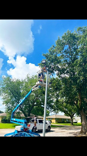 Lighting the Way – School Light Upgrade in Progress! Behind the...