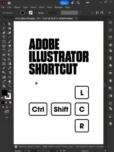 15K views · 1.8K reactions | Adobe Illustrator 2026 - Tips for aligning text with super fast shortcuts #ducthangds #adobe | Đức Thắng DS | Facebook