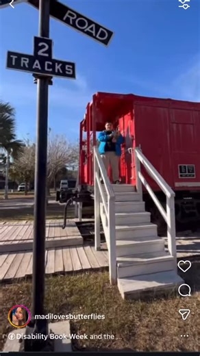 DBW is thrilled to help diversify the literature in the Inclusion Caboose! “The Inclusion Caboose prides itself in being a unique park library whose goals are to increase literacy within the community and to provide inclusive programs for children with special needs” according to the City of Brownsville @btxparks Disability Book Week and the Brownsville Public Library System have been collaborating since the very beginning! Thank you for your continued support of Disability Book Week and helping