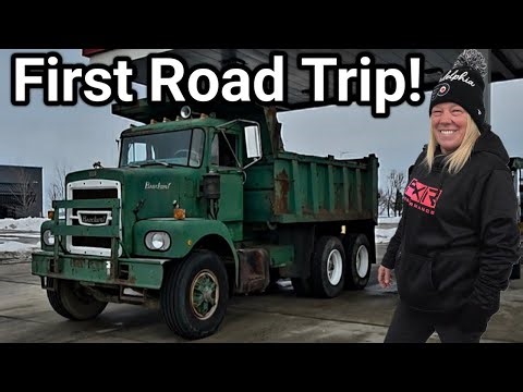 Jen Drives Our Brockway Dump Truck! Road Trip?