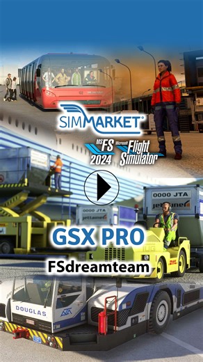 simFlight simMarket Official on Instagram: "Ground Services X GSX Pro for MSFS24/20 at SIMMARKET | by FSdreamteam Order now  https://simmarket.short.gy/gsx-msfs The Ultimate Ground Service Experience for Microsoft Flight Simulator 2020 & 2024. Professional Pushback System Next-Gen Animated Passengers 233+ Catering Brands, 654 Handling Operators, 317 Jetway Logos Cargo & Baggage Operations Fuel services Marshalling & Follow-me Deicing System"