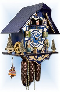 Magic Blue 15" Cuckoo Clock