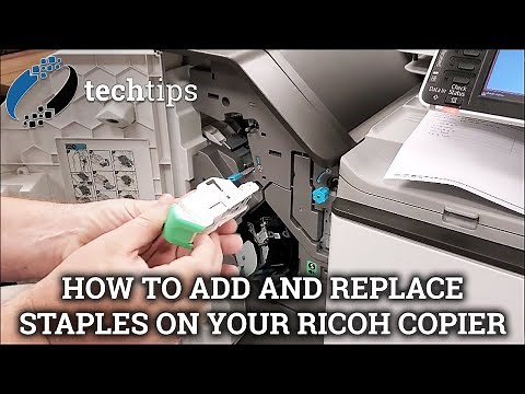 How to add and replace staples on your Ricoh copier || Office Systems Tech Tips