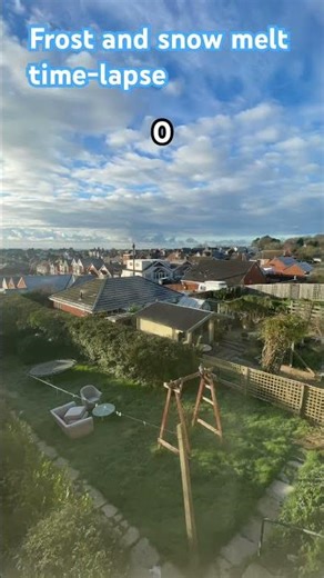 Frost and snow melt time-lapse